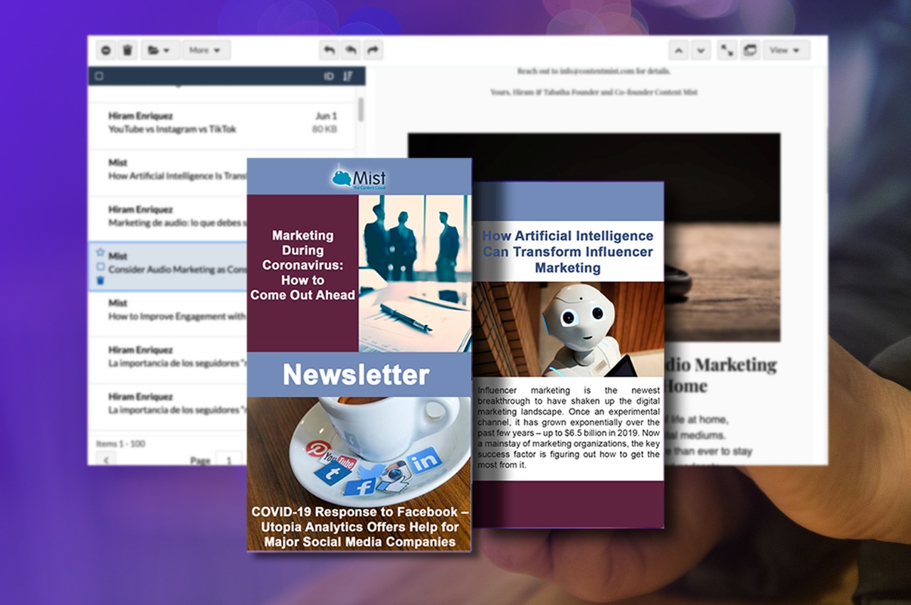 Get Curated Content Formatted for your Newsletter - Mist